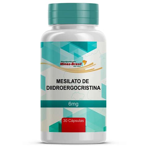 Mesilato De Diidroergocristina 6mg 30 Cápsulas Drogaria Minas Brasil