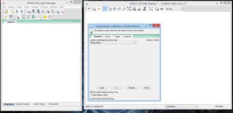 grass gis reproject transformation tabula rasa