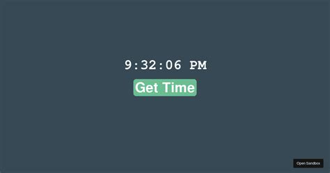 Set Time On Button Click Codesandbox