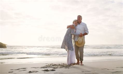 The Beach Is Where They First Fell In Love Full Length Shot Of An
