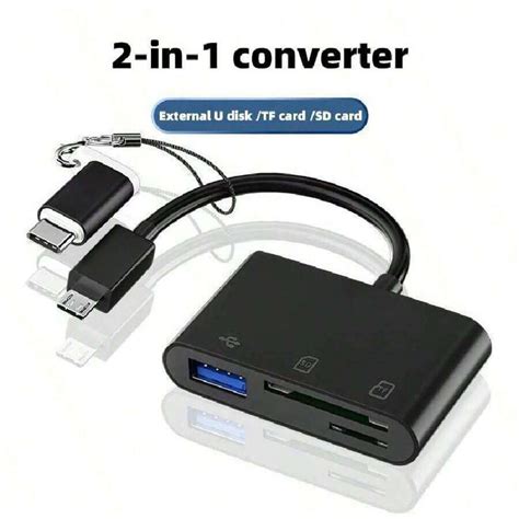 Multi Function Card Reader Type C Mobile Tfsd 2 In 1 Card Reader