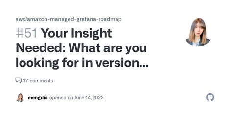 Your Insight Needed What Are You Looking For In Version 10 · Issue 51 · Awsamazon Managed