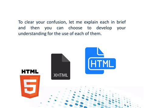 The Difference Between Html Xhtml And Html5 For Beginners Pptx Web