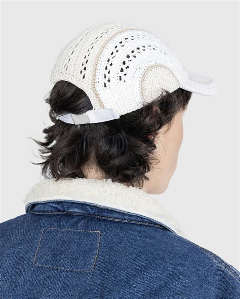 Ssu Crochet Baseball Cap Angel Ivory