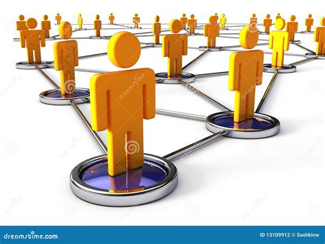 Network Human Connections Stock Illustration Illustration Of Collaboration 13109912