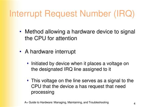 a guide to hardware managing maintaining and troubleshooting ppt