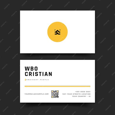 현대 비즈니스 카드 템플릿 프리미엄 벡터