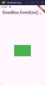 Flutter SizedBox Widget