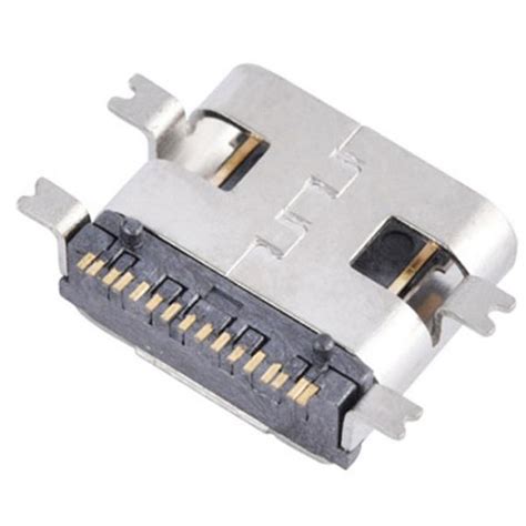 Type C Female Usb 3 1 Connector 16 Position Right Angel Surface Mount Type For Pcb Smt Smd