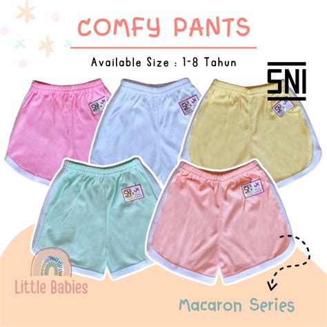 Jual (PROMO 5.5) CELANA PENDEK ANAK PEREMPUAN "COMFY PANTS" Usia 1-8 Tahun SNI | Shopee Indonesia