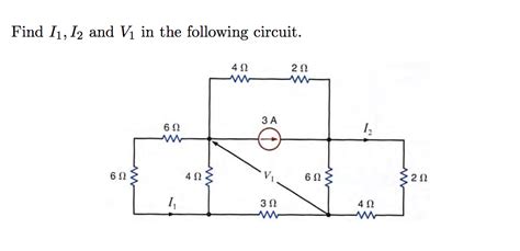 solved find i1 i2 and v1 in the following circuit thanks