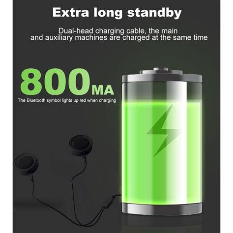 Motorcykel Bluetooth Headset Motorcykel Intercom Grandado