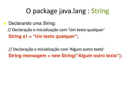 A Classe String Ppt Carregar