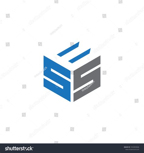 Ese Ess Ses Sse Monogram Style Stock Vector Royalty Free 1555899068
