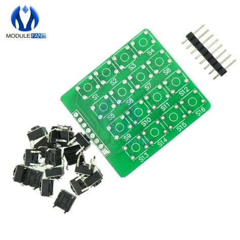 4x4 44 Matrix Keypad Keyboard Module 16 Botton Mcu For Arduino Diy Kit