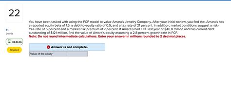 Solved You Have Been Tasked With Using The FCF Model To Chegg Com