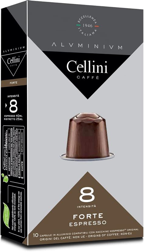 Cellini Coffee Alu Capsules Compatible With Nespresso® Forte X10
