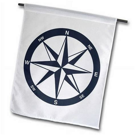 3drose Nautical Compass Polyester Garden Flag Walmart Business Supplies