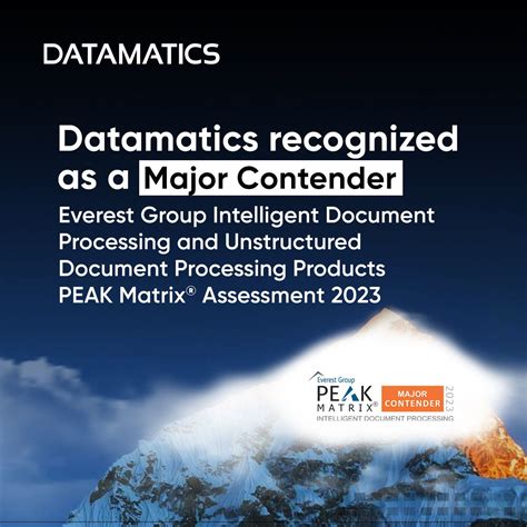 Datamatics On Linkedin Analyst Report Everest Group Idp Peak Matrix