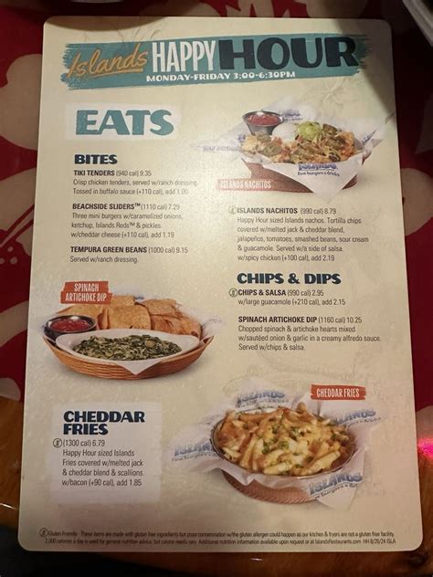 Islands Restaurant Menu Full Menu Update 2025