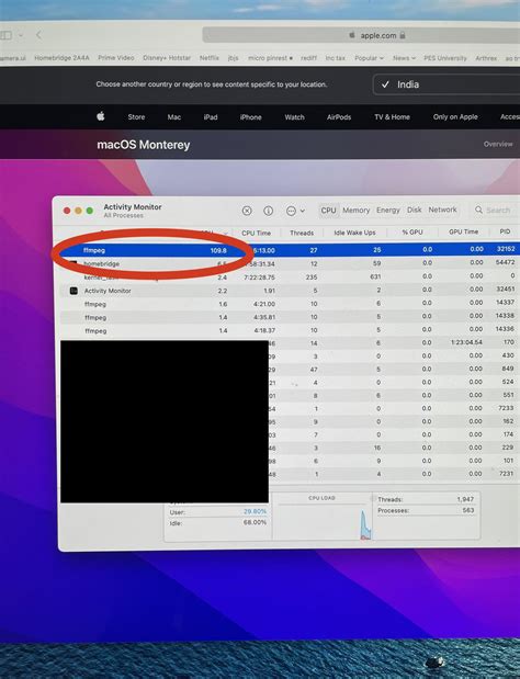i m using camera ui plugin on mac is ffmpeg taking so much load on cpu