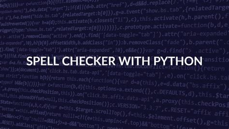 Spell Checker With Python Youtube