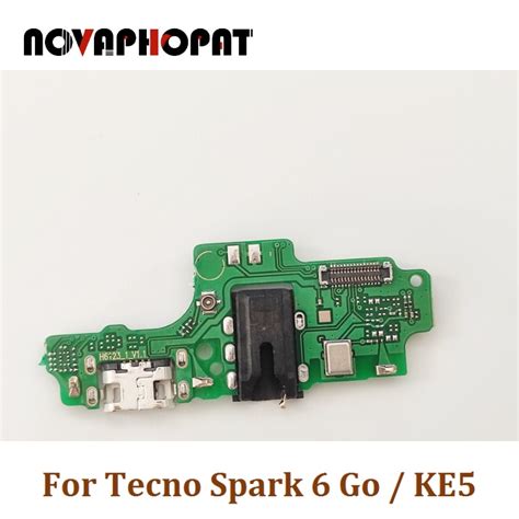 Novaphopat For Tecno Spark Go Ke Usb Dock Charging Port Charger Board Headphone Audio Jack