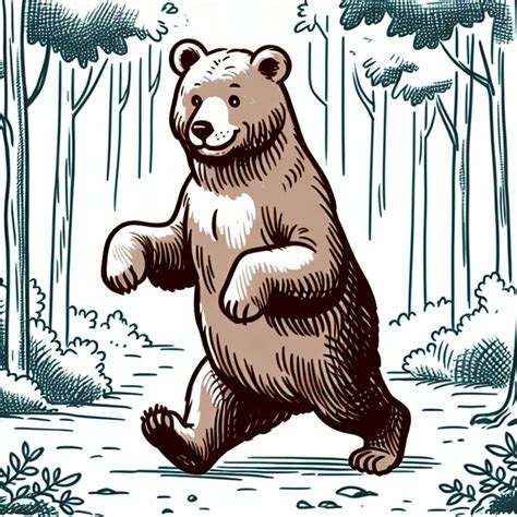 Мишка косолапый по лесу идет рисунок для срисовки срисовки ру