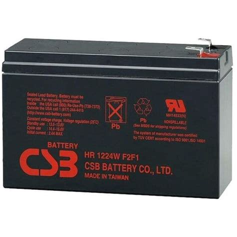 HR1224WF2F1 Battery 12v 6Ah CSB HR1224W