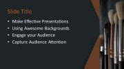 Free Cosmetic Brushes PowerPoint Template Free PowerPoint Templates
