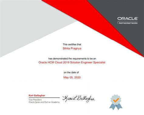 Sthitapragnya Panda On Linkedin Oraclecloud Solutionengineerspecialist Certifications