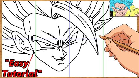 How To Draw Gogeta Super Saiyan Blue Very Easy Step By Step Anime