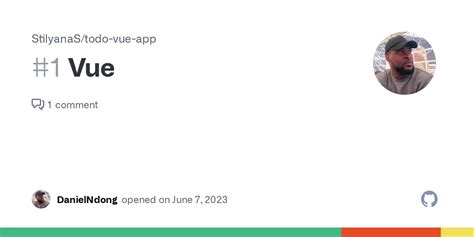 Vue Issue 1 StilyanaS Todo Vue App GitHub