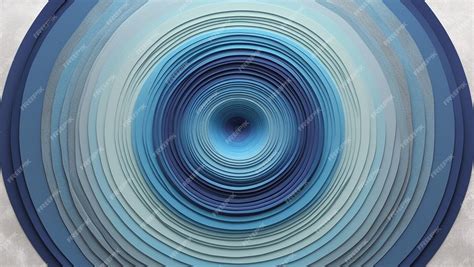 Abstract Blue Ripple Effect Concentric Circles Creating A Captivating Focus Premium Ai