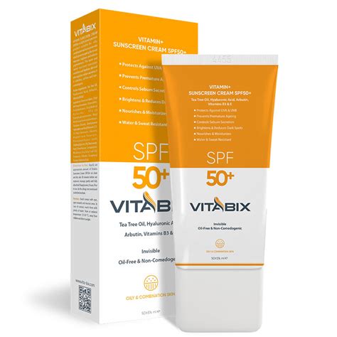 کرم ضدآفتاب ویتامینه مناسب پوست چرب و مختلط ویتابیکس سرمه