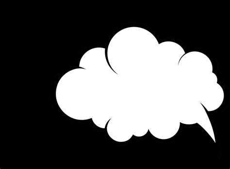 Download Speech Bubble Black Background