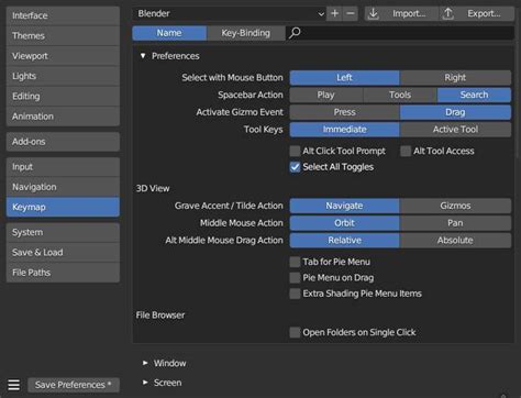 Enable Select Right Mouse Basics Interface Blender Artists Community