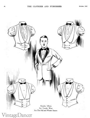 1920s Mens Evening Wear History Tuxedos To Tailcoats