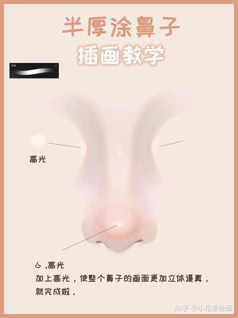 半厚涂鼻子写实画法 知乎