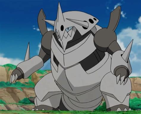 Mega Aggron Screenshot In 2025 Pokemon Teams Pokemon Anime