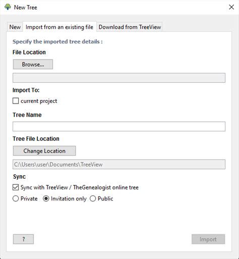Treeview User Guide