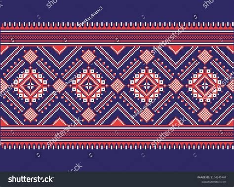 Tribal Pattern Assamese Pattern Northeast India Stock Vector Royalty