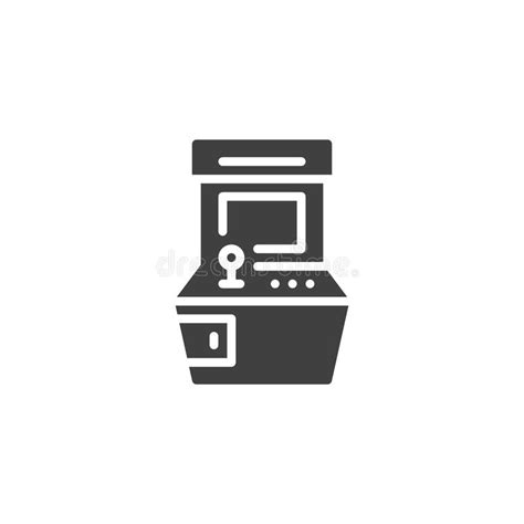 Retro Arcade Game Machine Vector Icon Stock Illustration Illustration