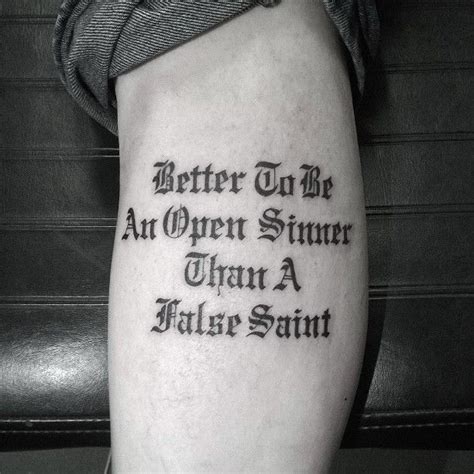 Old English Quote Tattoo Quotes Tattoos Quotes Tattoo Quotes