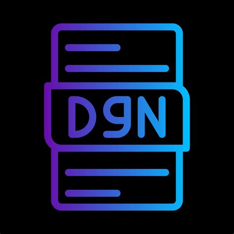Dgn File Gradient Icon Document Format File Unique And Creative File Type Icons Symbols