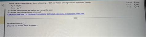 Solved Consider The Hypothesis Statement Shown Below Using Chegg Com