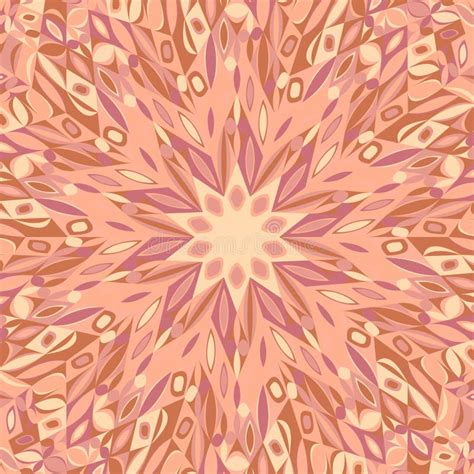 Colorful Abstract Dynamic Radial Tiled Pattern Mosaic Background Stock Vector Illustration Of