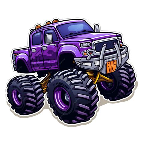 Premium Vector Cartoon Monster Truck Vector Design