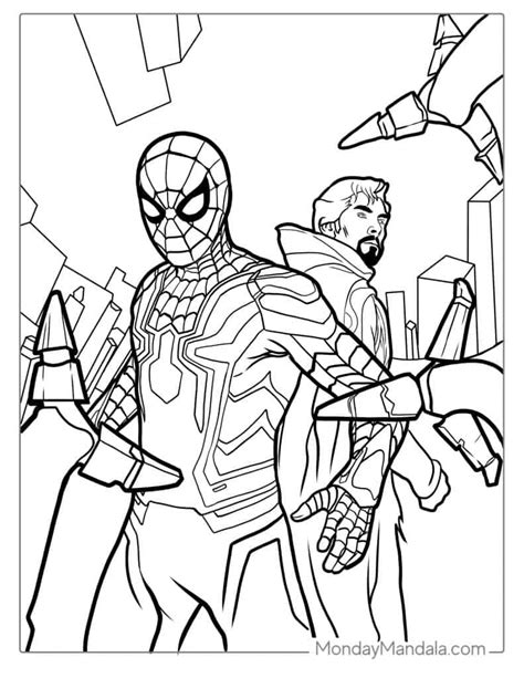 Spider Man No Way Home Coloring Pages