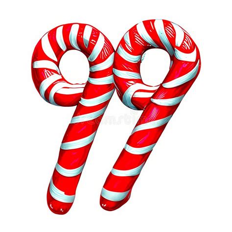 Christmas Candy Canes There Are 2 Pieces Of Christmas Cane Shaped Candy Stock Image Image Of
